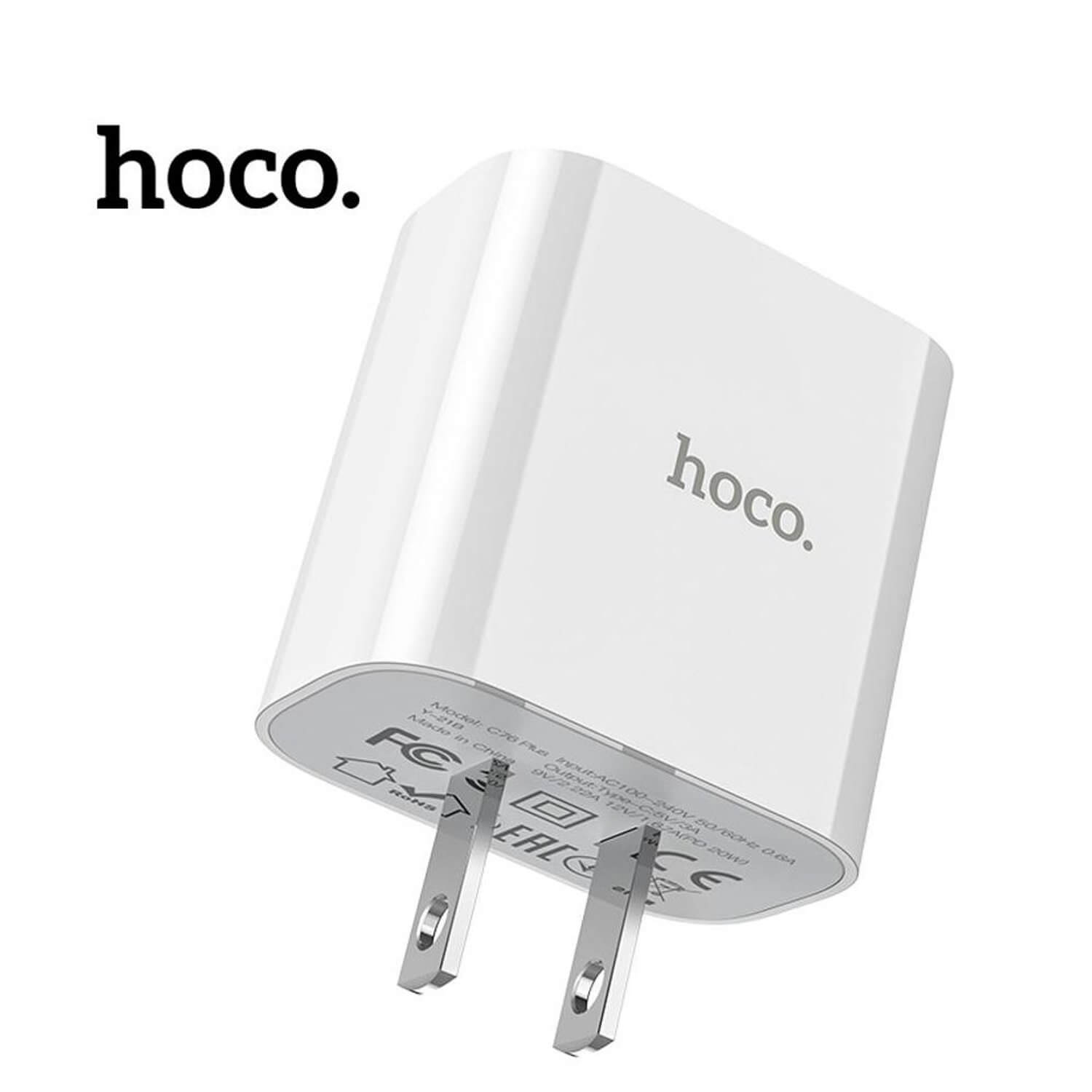 HOCO C76 PLUS Caragador Tipo C de 20W Carga Rápida | Lo Quiero.pe